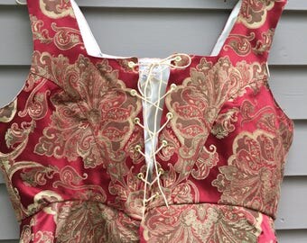 Green Renaissance Corset Dress Witch Wench custom Gown costume