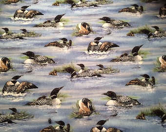 Loon fabric | Etsy