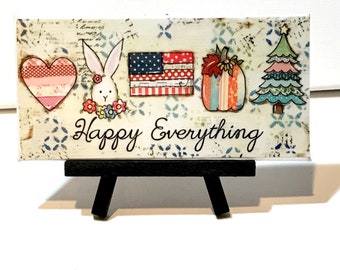 heARTfelt whimsical mixed media art by heartfeltByRobin on Etsy