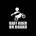 Baby Rider On Board Decal Dirt Bike Decal Dirt Biking Kid On