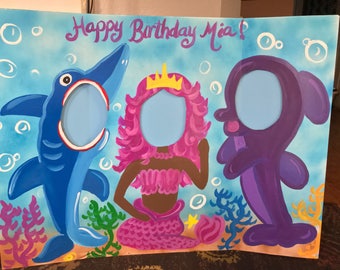 Mermaid photo booth | Etsy