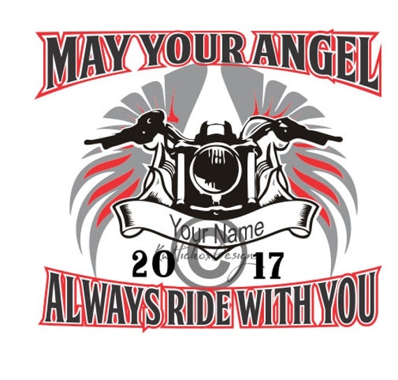 Motorcycle SVG File Angel SVG File Svg For Silhouette