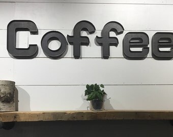 Metal coffee sign | Etsy