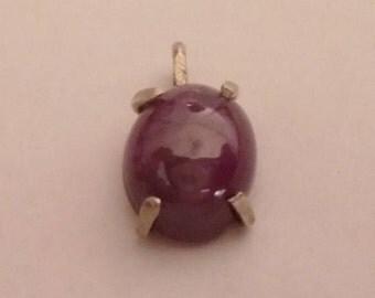 Natural ruby pendant | Etsy