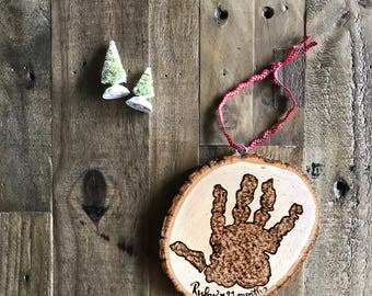 Christmas handprint | Etsy
