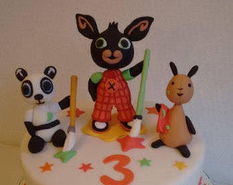 Bunny cake topper | Etsy