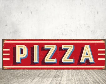 Pizza party decorations. Printable table sign: All you need is