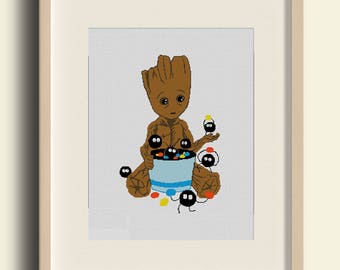 Groot cross stitch | Etsy