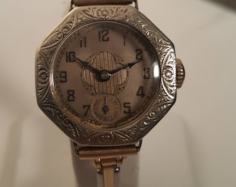 Vintage octagon watch | Etsy