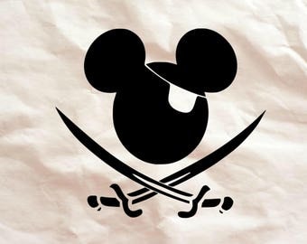 Mickey pirate | Etsy