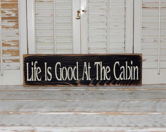 Log cabin decor | Etsy