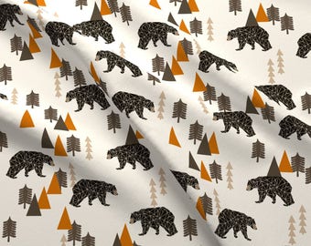 Woodland fabric | Etsy