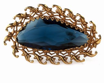 Blue brooch | Etsy