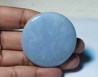 Angelite Necklace natural angelite gemstone pendant pale