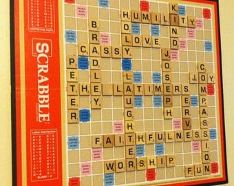 Scrabble board | Etsy