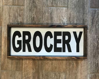 Grocery sign | Etsy