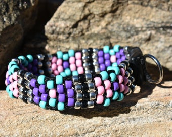 Beaded dog collar | Etsy