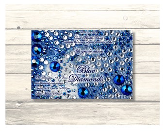 Denim and diamonds | Etsy