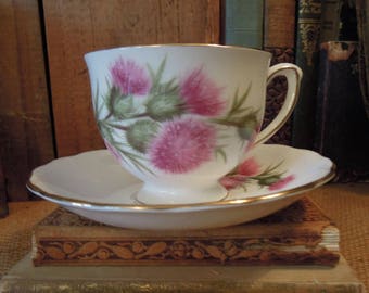 Thistle tea cup | Etsy
