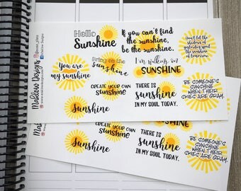 Sunshine quote | Etsy
