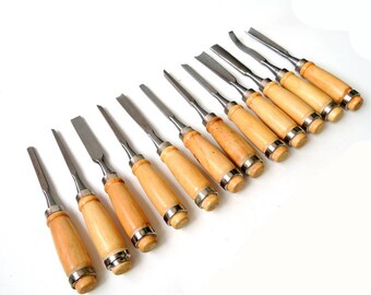 Graver Burin Carving Tools Stone Cut Knife Set 10 Pcs Free