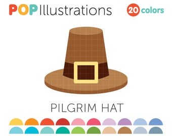 Pilgrim clipart | Etsy