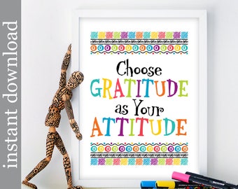 Gratitude poster | Etsy
