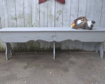 Primitive bench | Etsy