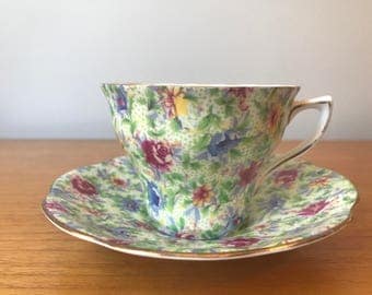 Chintz tea cup | Etsy