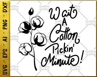 Cotton pickin svg | Etsy