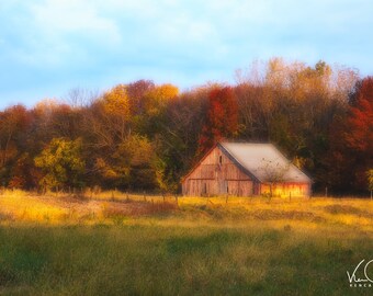 Autumn barn | Etsy
