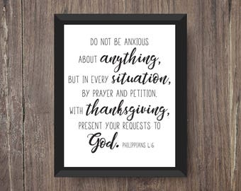 Philippians 4 6 | Etsy