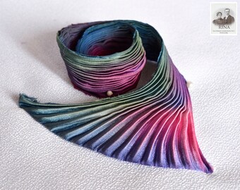 Shibori silk ribbon | Etsy