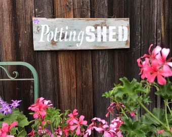 Potting shed sign | Etsy