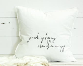 Items similar to 2 Print Set - You Make Me Happy When Skies are Grey ...