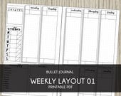 Bullet journal stencil | Etsy