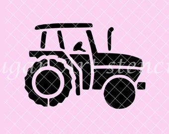 Tractor stencil | Etsy