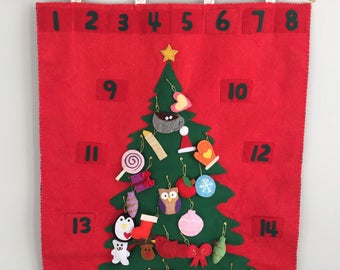 Christmas Tree Advent Calendar Pattern 29 Ornaments