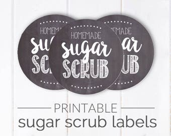 Sugar scrub label | Etsy