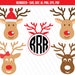 Reindeer svg Christmas svg Reindeer cut files Rudolph svg