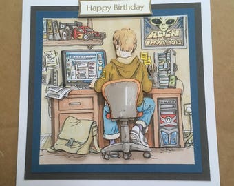 Computer card | Etsy