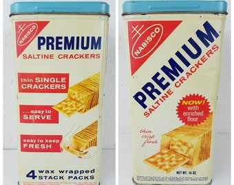 Saltine cracker tin | Etsy
