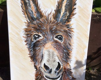 Donkey painting | Etsy