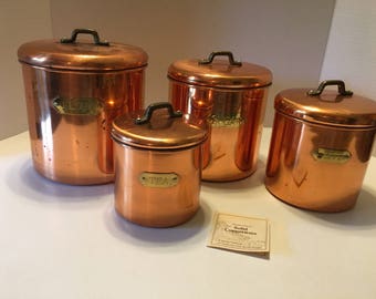 Vintage canister set | Etsy