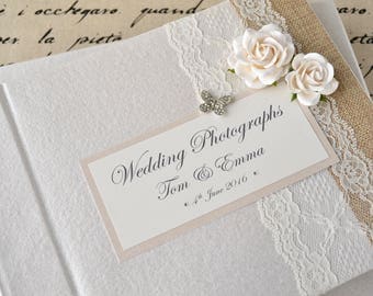 Rustic wedding album | Etsy