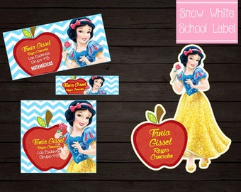 Snow white labels | Etsy