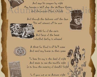 Halloween poem | Etsy