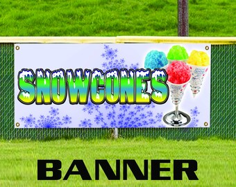 Snow cone sign | Etsy