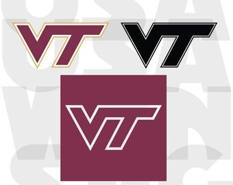 Virginia tech logo | Etsy