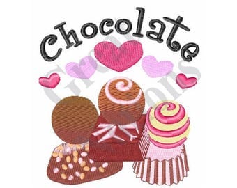Chocolate embroidery | Etsy
